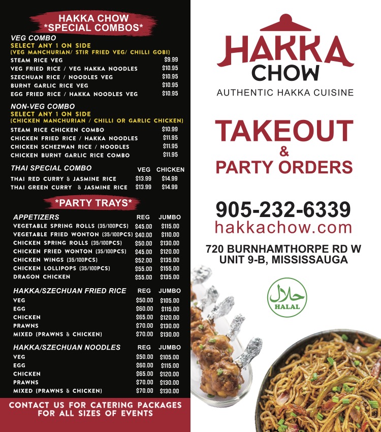 Hakka Chow Mississauga Menu | Hakka Food